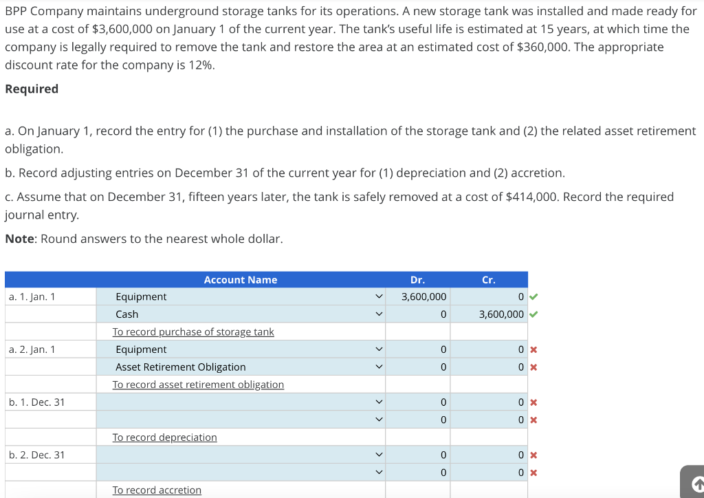 Solved BPP Company maintains underground storage tanks for | Chegg.com