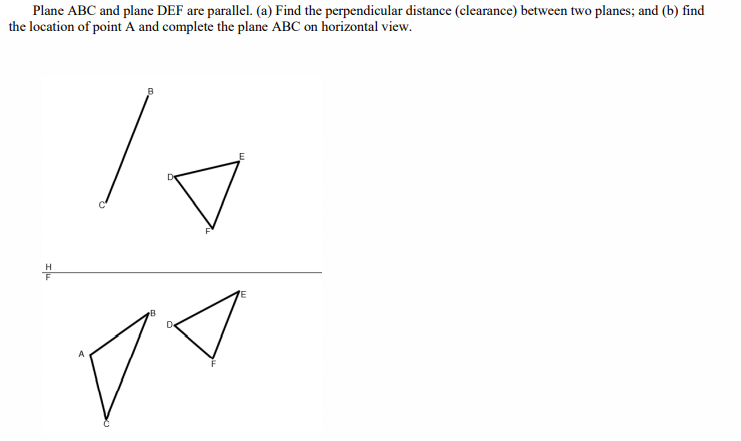Solved Plane ABC and plane DEF are parallel. (a) Find the | Chegg.com