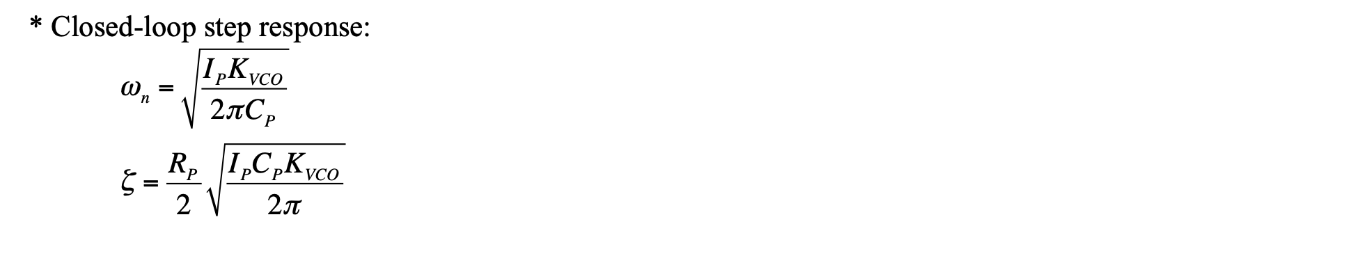 Solved 3. From the PLL equations sheet, calculate a suitable | Chegg.com