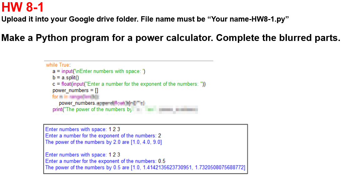Solved HW 8-1 Upload it into your Google drive folder. File | Chegg.com