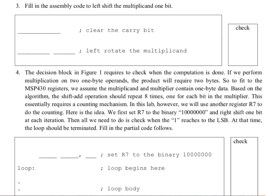 Solved MSP430 Assembly Programming Intermediate- | Chegg.com