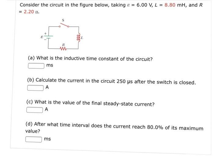 Solved Consider the circuit in the figure below, taking ε-: | Chegg.com