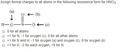 Solved Assign formal charges to all atoms in the following | Chegg.com