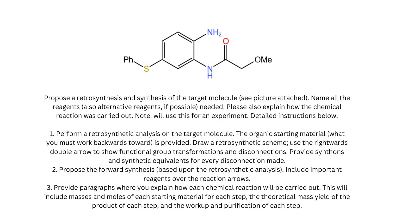 Solved Propose a retrosynthesis and synthesis of the target | Chegg.com