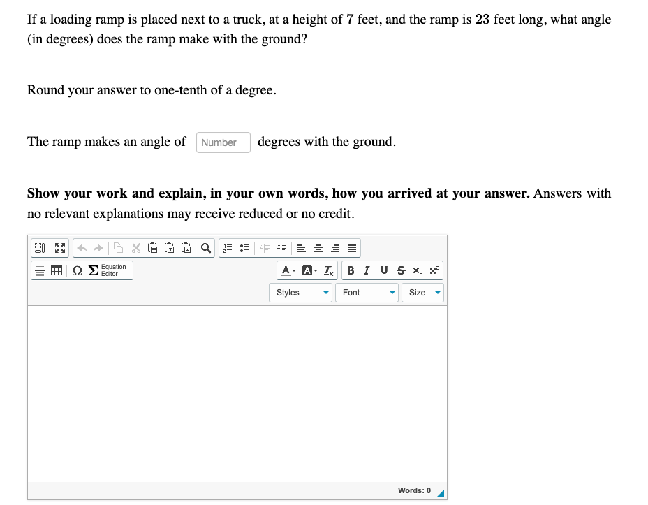 Solved If a loading ramp is placed next to a truck, at a | Chegg.com