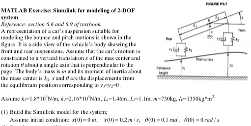 Solved FIGURE PAT MATLAB Exercise: Simulink for modeling of | Chegg.com
