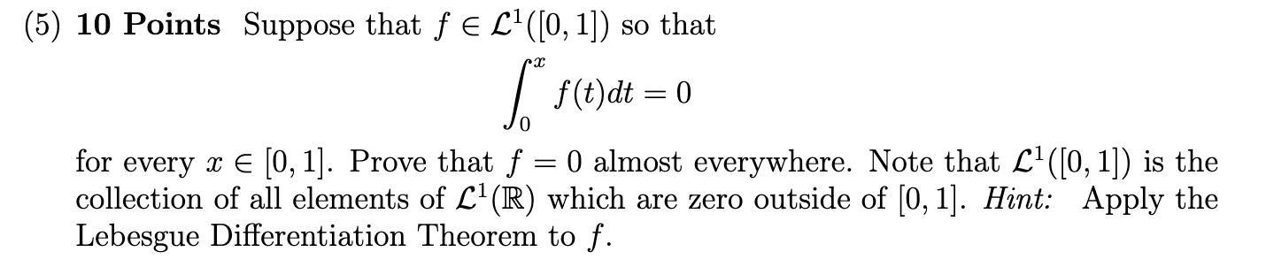 Solved Measure Theory And Real Analysisplease Write A Good