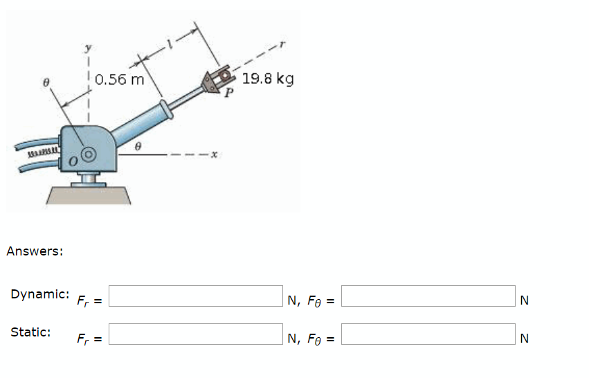 Solved The robot arm is elevating and extending | Chegg.com