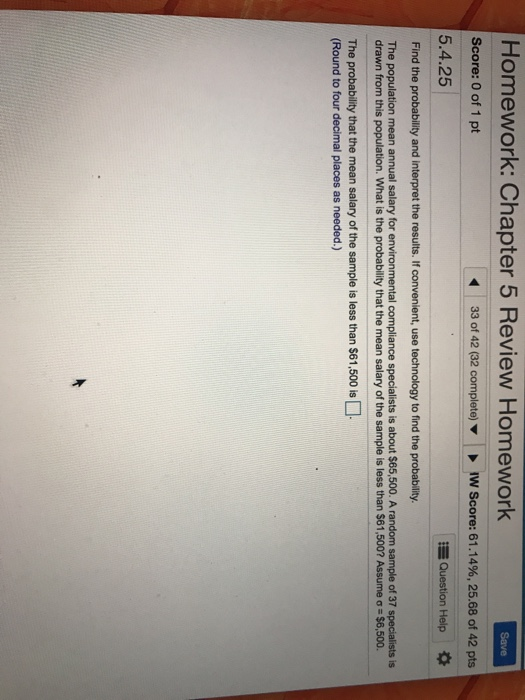 Solved Homework Chapter 5 Review Homework Score 0 Of 1 Pt