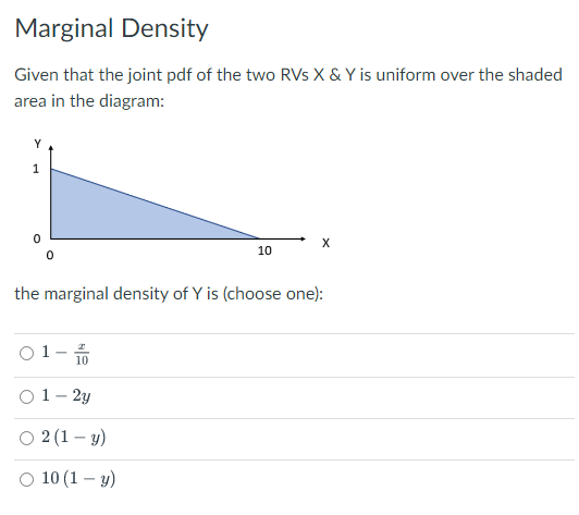 Solved Given that the joint pdf of the two RVs X&Y is | Chegg.com