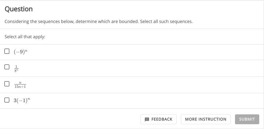 Solved Question Considering the sequences below, determine | Chegg.com