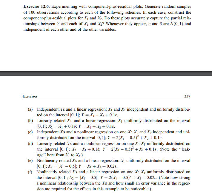 Exercise 12.6. Experimenting with | Chegg.com