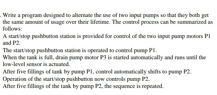 Solved .Write a program designed to alternate the use of two | Chegg.com