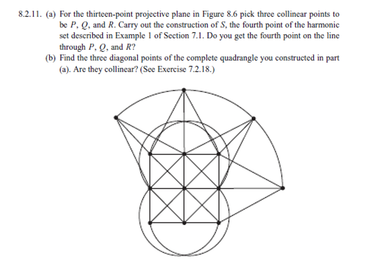 8.2.11. (a) For the thirteen-point projective plane | Chegg.com