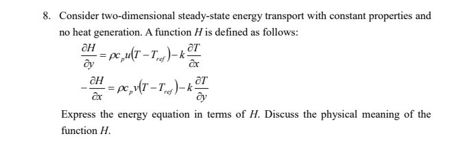 Solved Consider 2D steady state energy transport with | Chegg.com