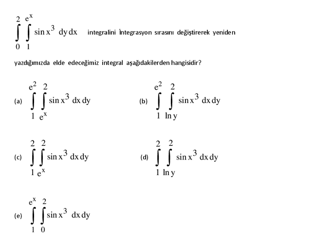 Solved If we rewrite the 2 x 1 sin 3x dy dx integral | Chegg.com