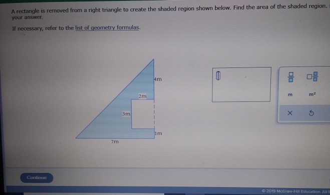 Solved: A Rectangle Is Removed From A Right Triangle To Cr... | Chegg.com