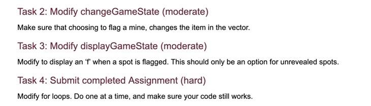 Solved Task 1: create the struct and change the vector. | Chegg.com