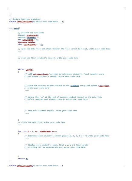 Solved please help with this program: here is the outline | Chegg.com