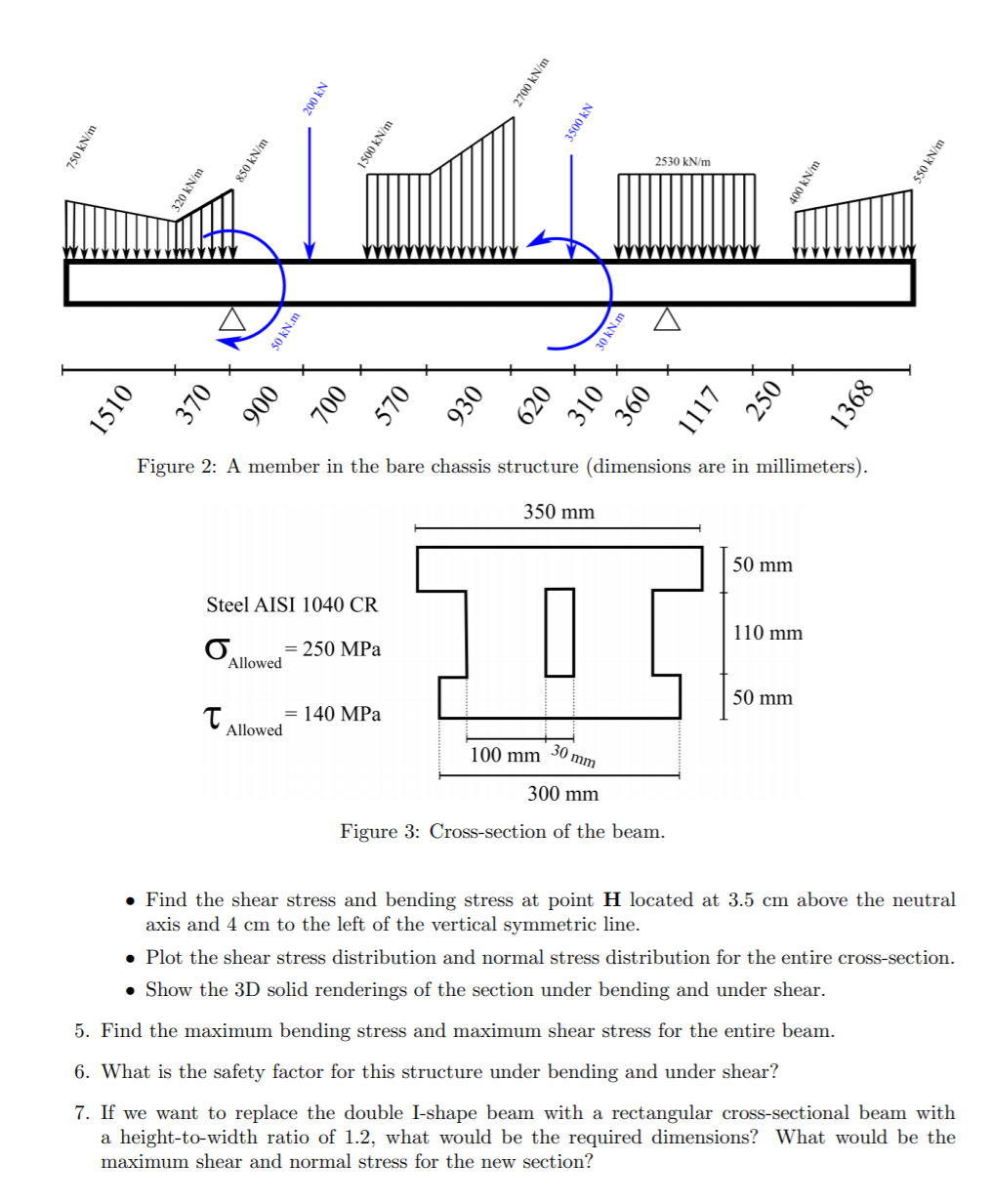 Town Bus Chassis Consider the bare chassis frame for | Chegg.com