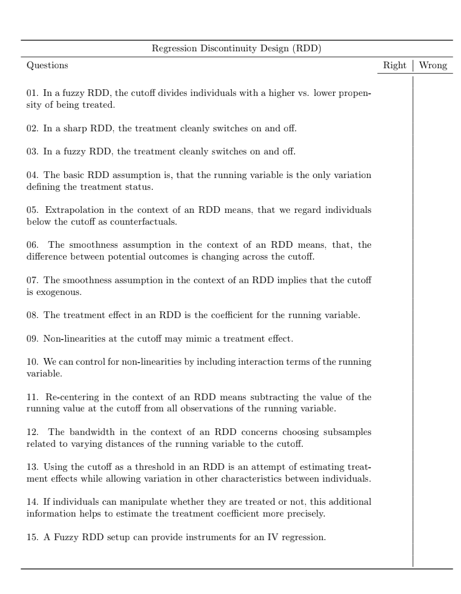 Solved QuestionsIn a fuzzy RDD, ﻿the cutoff divides | Chegg.com