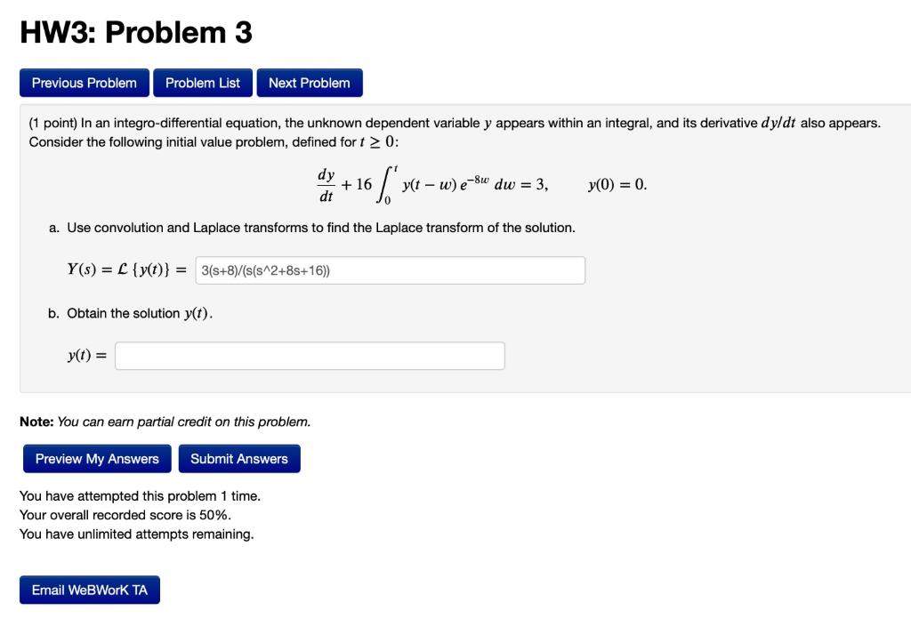 Solved HW3: Problem 3 Previous Problem Problem List Next | Chegg.com Solved HW3: Problem 3 Previous Problem Problem List Next | Chegg.com