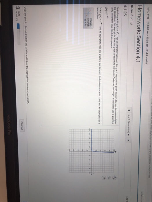 Solved MAC 1105 - TR 8:00 am-10:30 am- 2nd 8 weeks Homework: | Chegg.com Solved MAC 1105 - TR 8:00 am-10:30 am- 2nd 8 weeks Homework: | Chegg.com