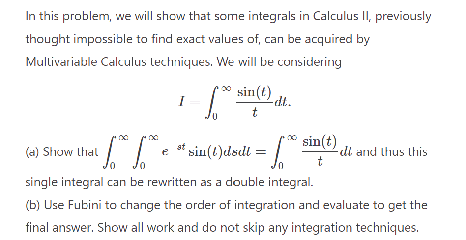 Solved In this problem, we will show that some integrals in | Chegg.com
