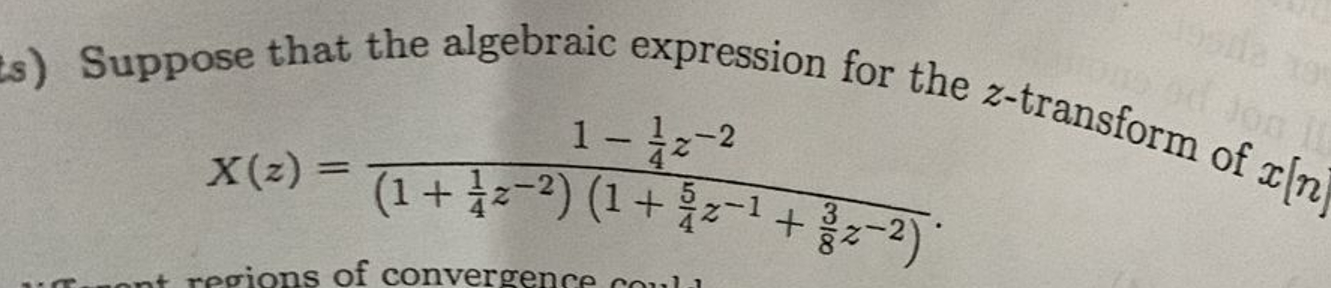 s) ﻿Suppose that the algebraic expression for the | Chegg.com