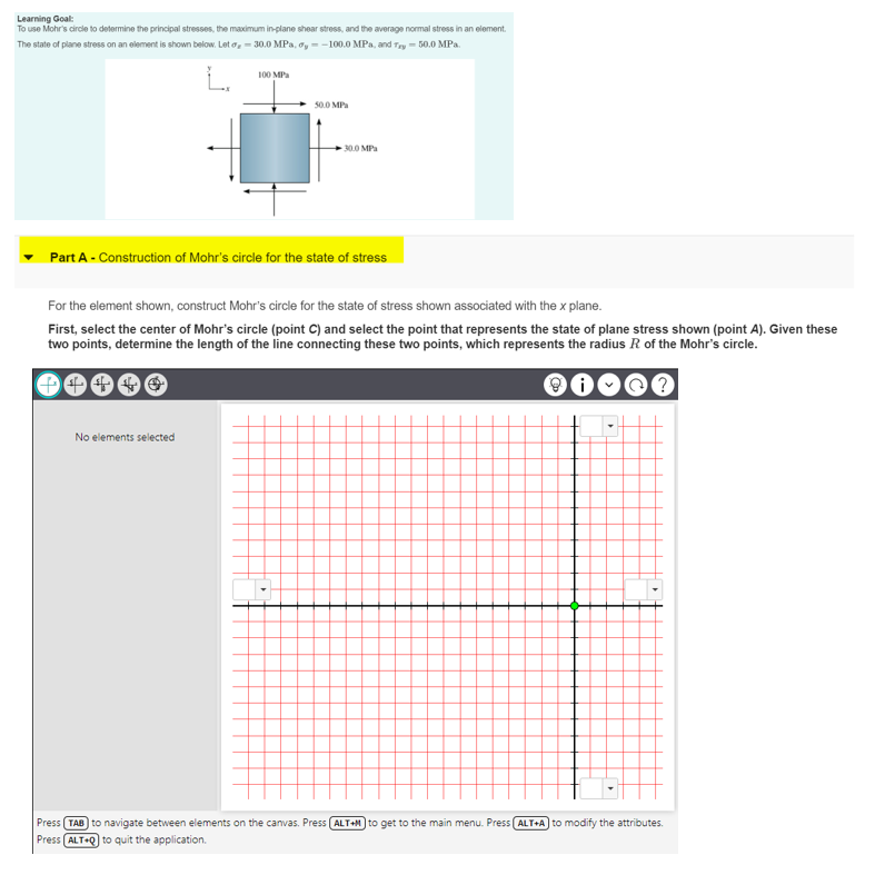 Solved Learning Goal:To use Mohr's circle to determine the | Chegg.com