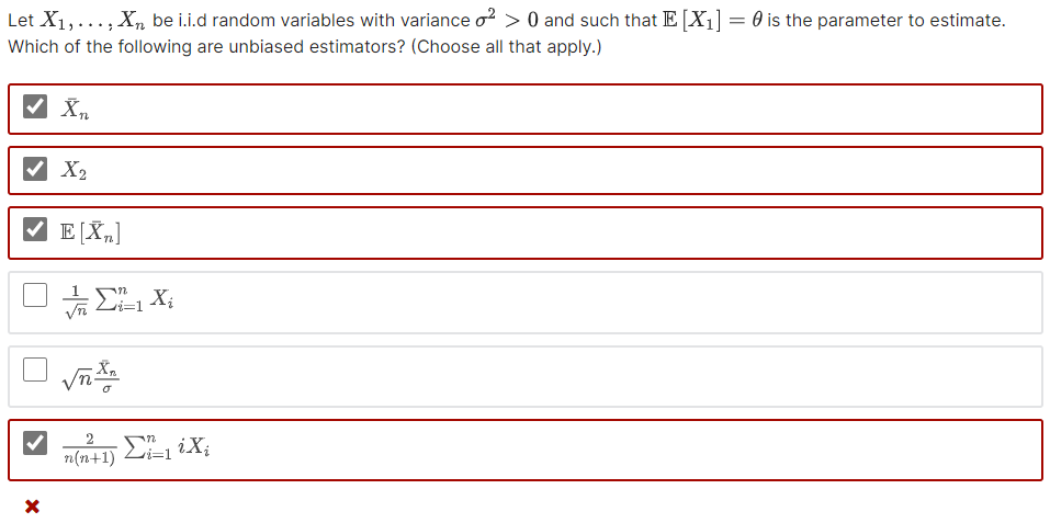 Solved Let X1,…,Xn be i.i.d random variables with variance | Chegg.com