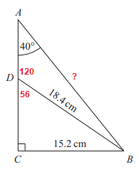 Solved ADB = 120 degrees, and CDB = 56 degrees (their sum is | Chegg.com