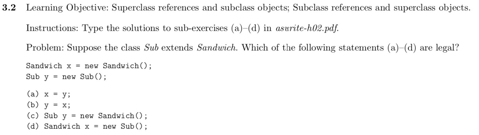 Solved 32 Learning Objective Superclass References And 