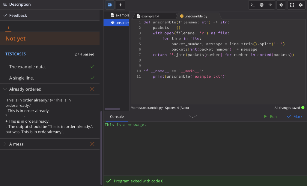 Solved Description The UDP Word Jumble! In your job as a | Chegg.com