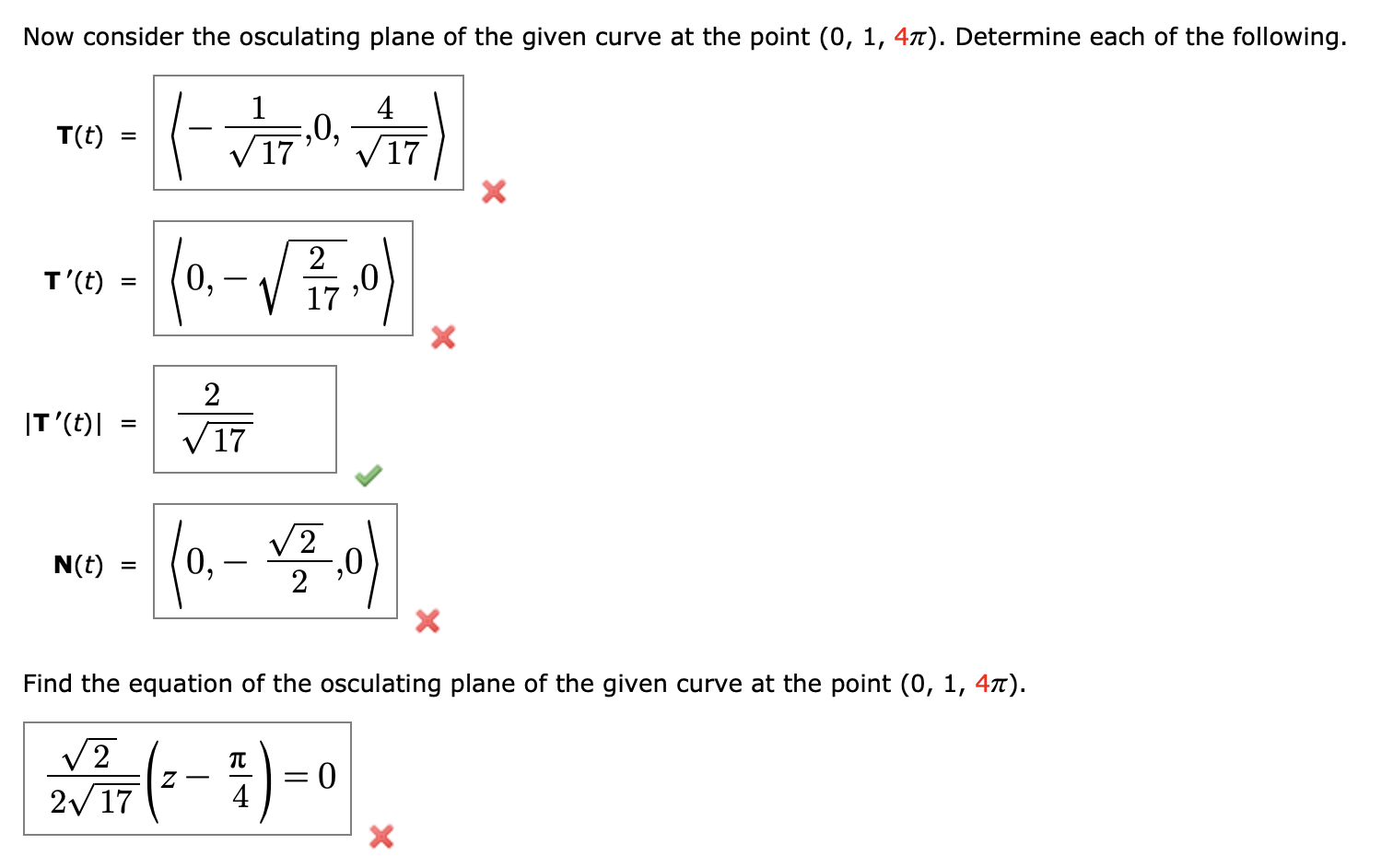 Solved Consider the following curve. | Chegg.com