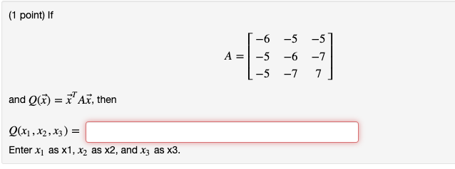 Solved (1 point) All vectors are in R". Check the true | Chegg.com