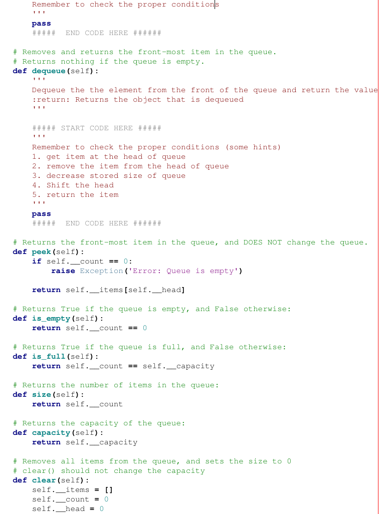 Solved Exercise 1: Complete the Bounded and Circular Queue | Chegg.com