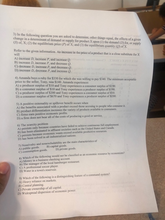 Solved 3) In the following question you are asked to | Chegg.com