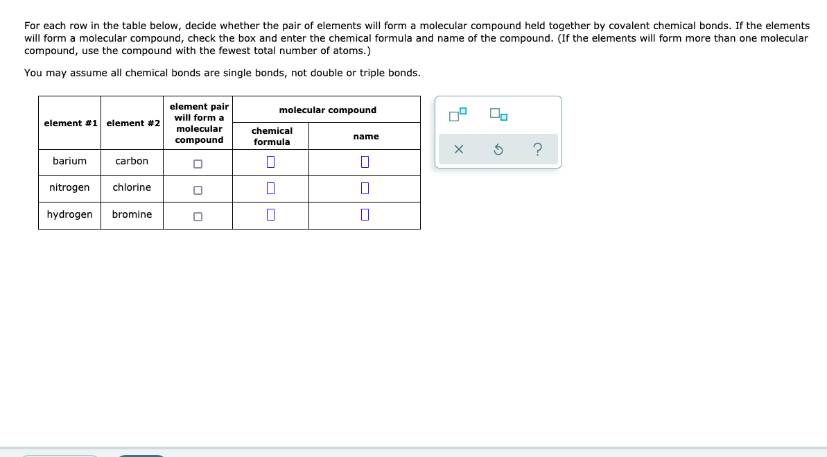 [Solved]: For each row in the table below, decide whether