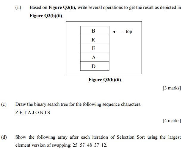 Solved (a) Queue can be used to evaluate prefix expression. | Chegg.com