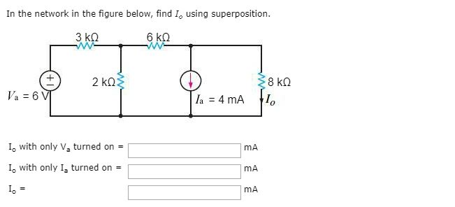 Solved In the network in the figure below, find Io using | Chegg.com