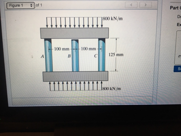 Solved Problem 4.64 The center post B of the assembly has an | Chegg.com