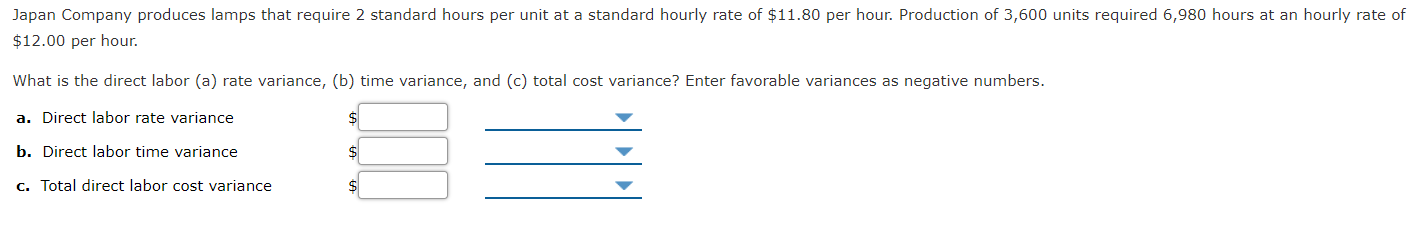 Solved standard hours per unit at a standard hourly rate of | Chegg.com
