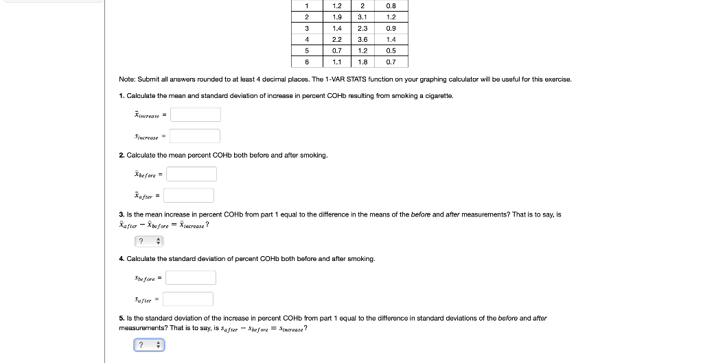 Solved 0.8 1.2 0.9 1 2 3 2 4 5 6 1.2 1.9 1.4 2.2 0.7 1.1 2 | Chegg.com