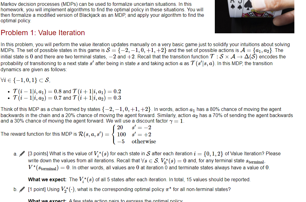 Markov decision processes (MDPs) can be used to | Chegg.com