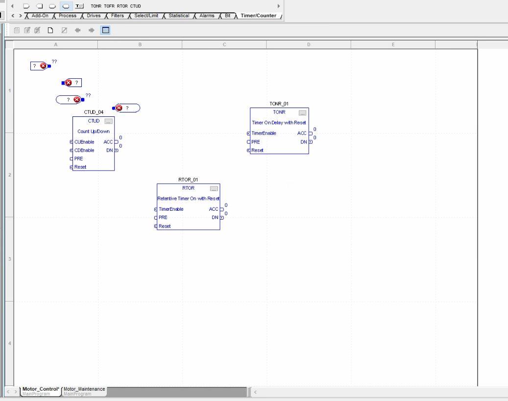 PLC 5000 Allen Bradley Function block Using Timers | Chegg.com