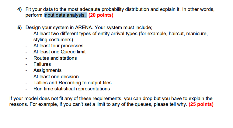 Solved MODELING AND SIMULATION COURSE!!! Note: following is | Chegg.com