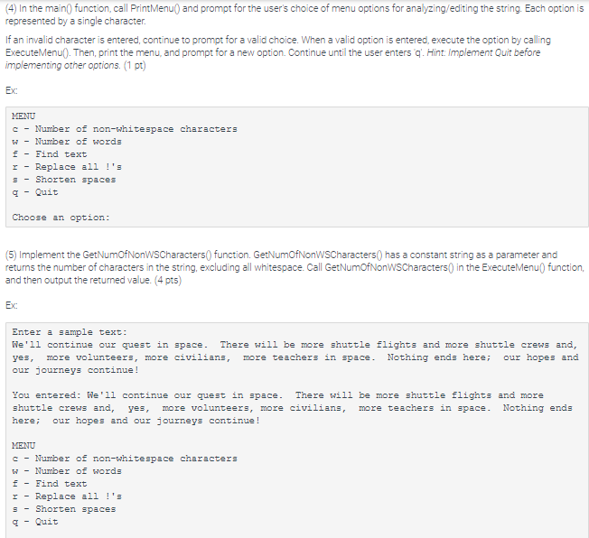 Solved 1.20 LAB*: Program: Authoring assistant (1) Prompt | Chegg.com