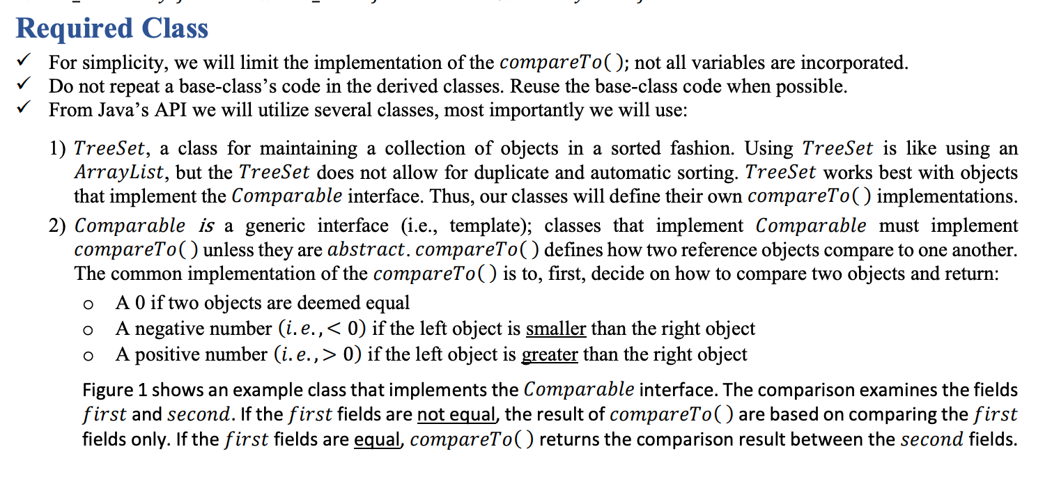 Introduction In this assignment we implement a Java | Chegg.com