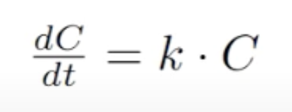 dCdt=k*C | Chegg.com